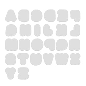 3D Alphabet Shaker Letters A-Z Mold-alphabet Shaker Resin Mold-letter ...