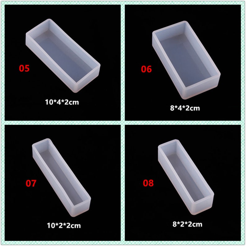 Rectangular Silicone Mold-geometric Square Rectangle Mold - Etsy