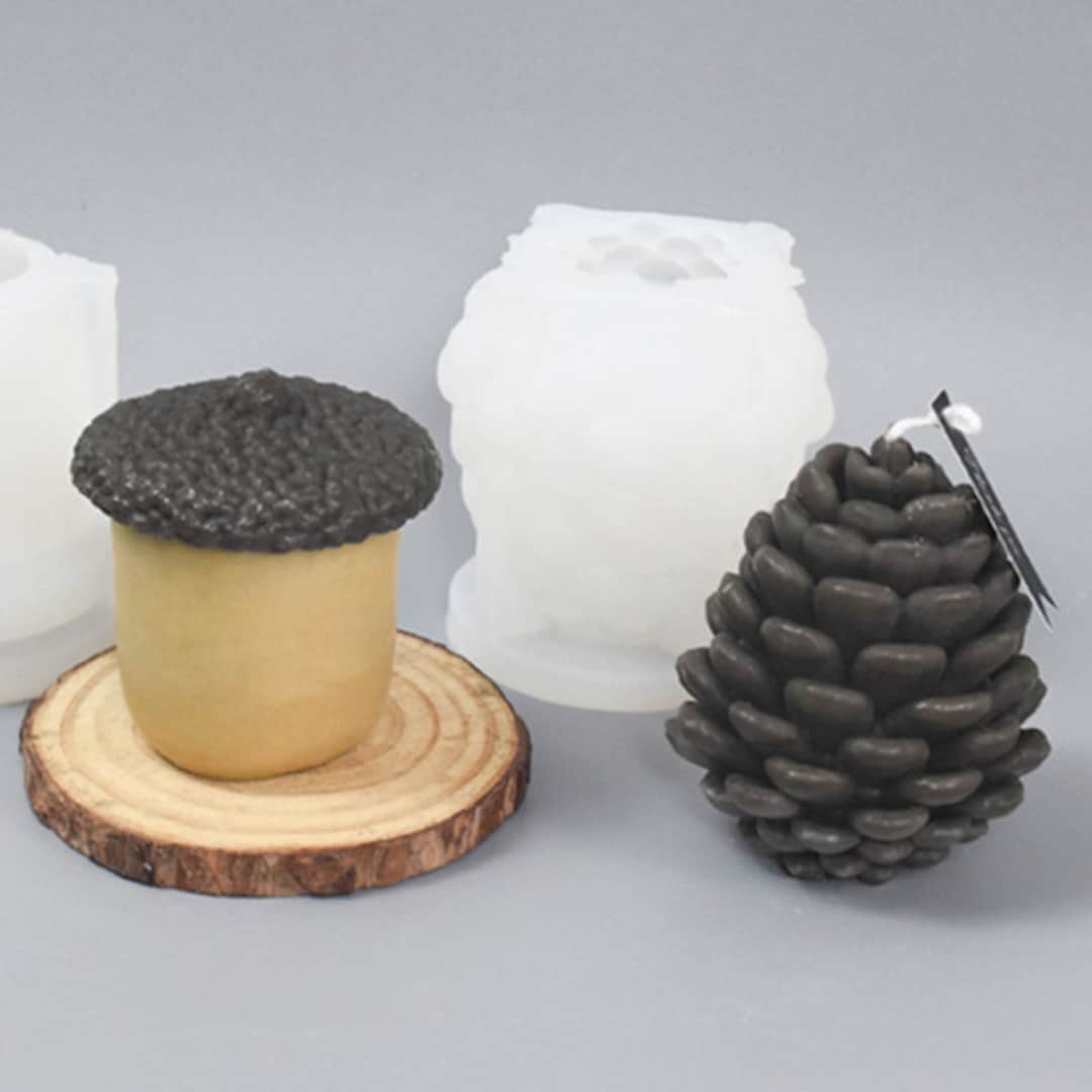 Pine Cone Candle Silicone Mold-pinecone Candle Mold-acorn Candle Mold ...