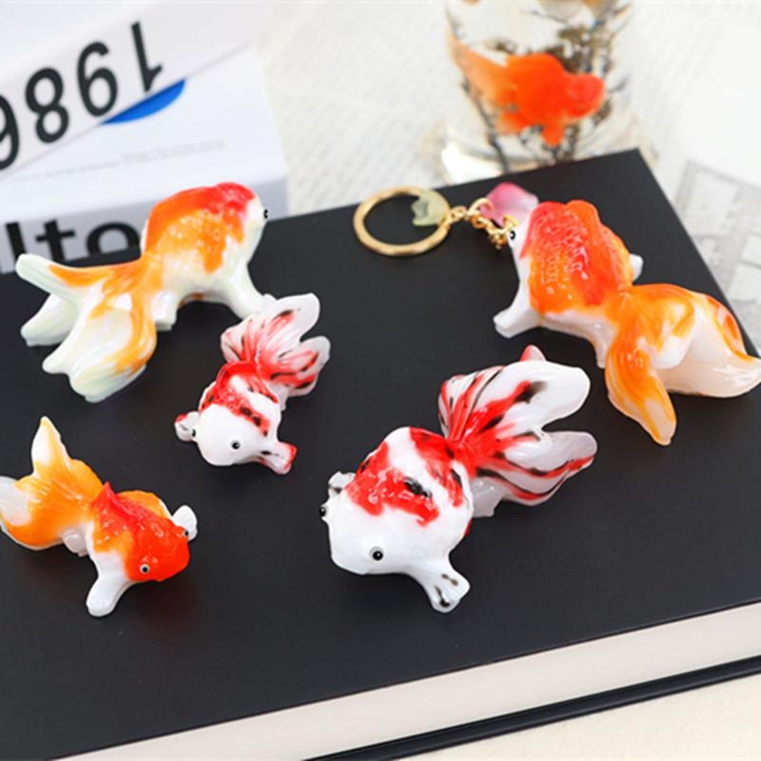 2pcs/set Goldfish Silicone Mold-cute Goldfish Resin Mold-goldfish ...