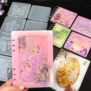 A5 A6 A7 Notebook Cover Quicksand Silicone Mold-notebook Cover Shaker ...