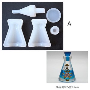 3D Perfume Bottle Mold-glass Bottle Mold-potion Bottle Mold-crystal ...