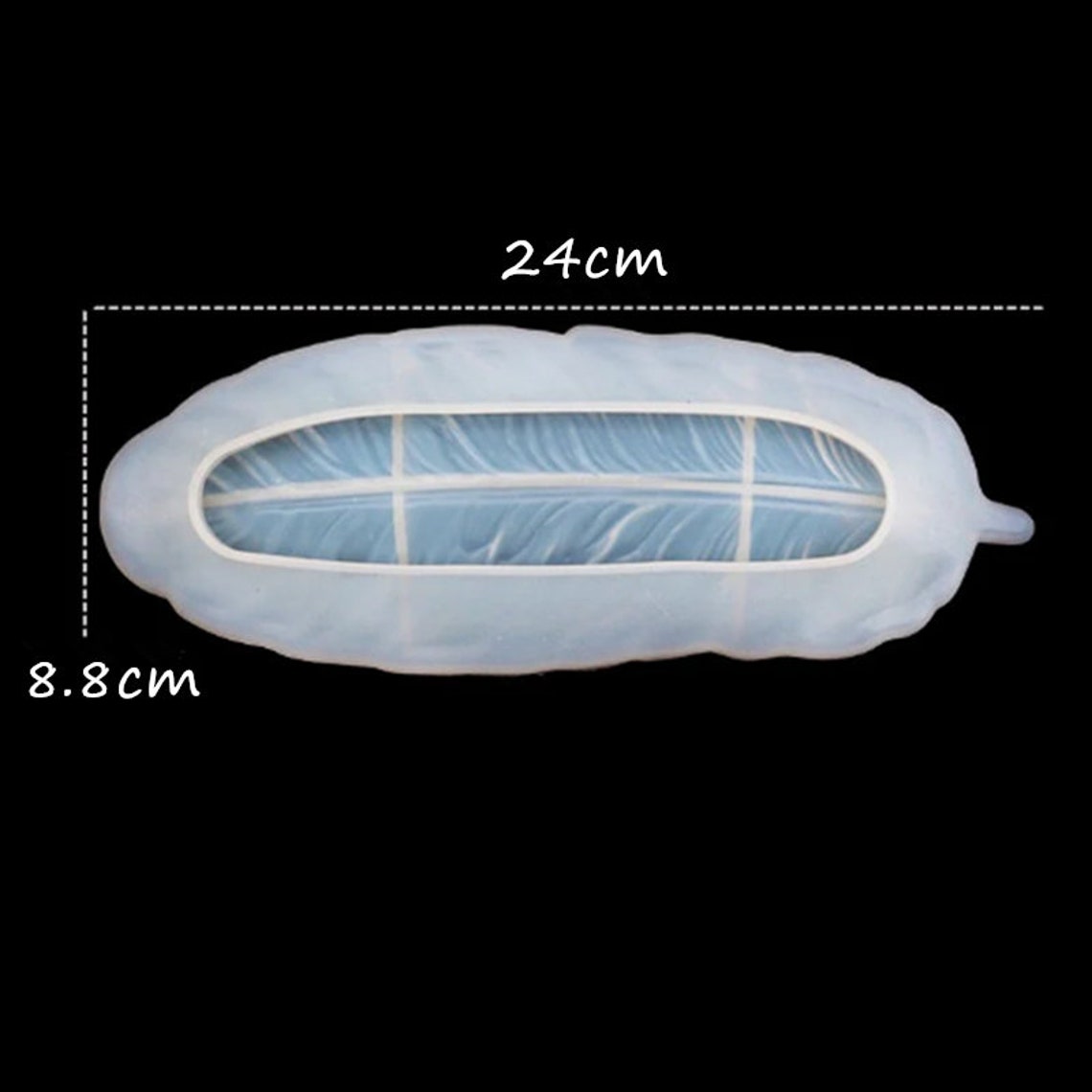 Large Feather Tray Mold-feather Tray Resin Mold-feather Plate - Etsy