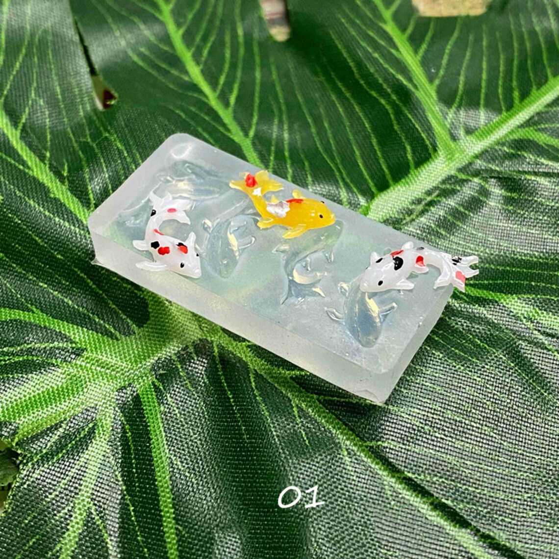 Cute Goldfish Silicone Mold-miniature Goldfish Resin Mold-animal Fish ...