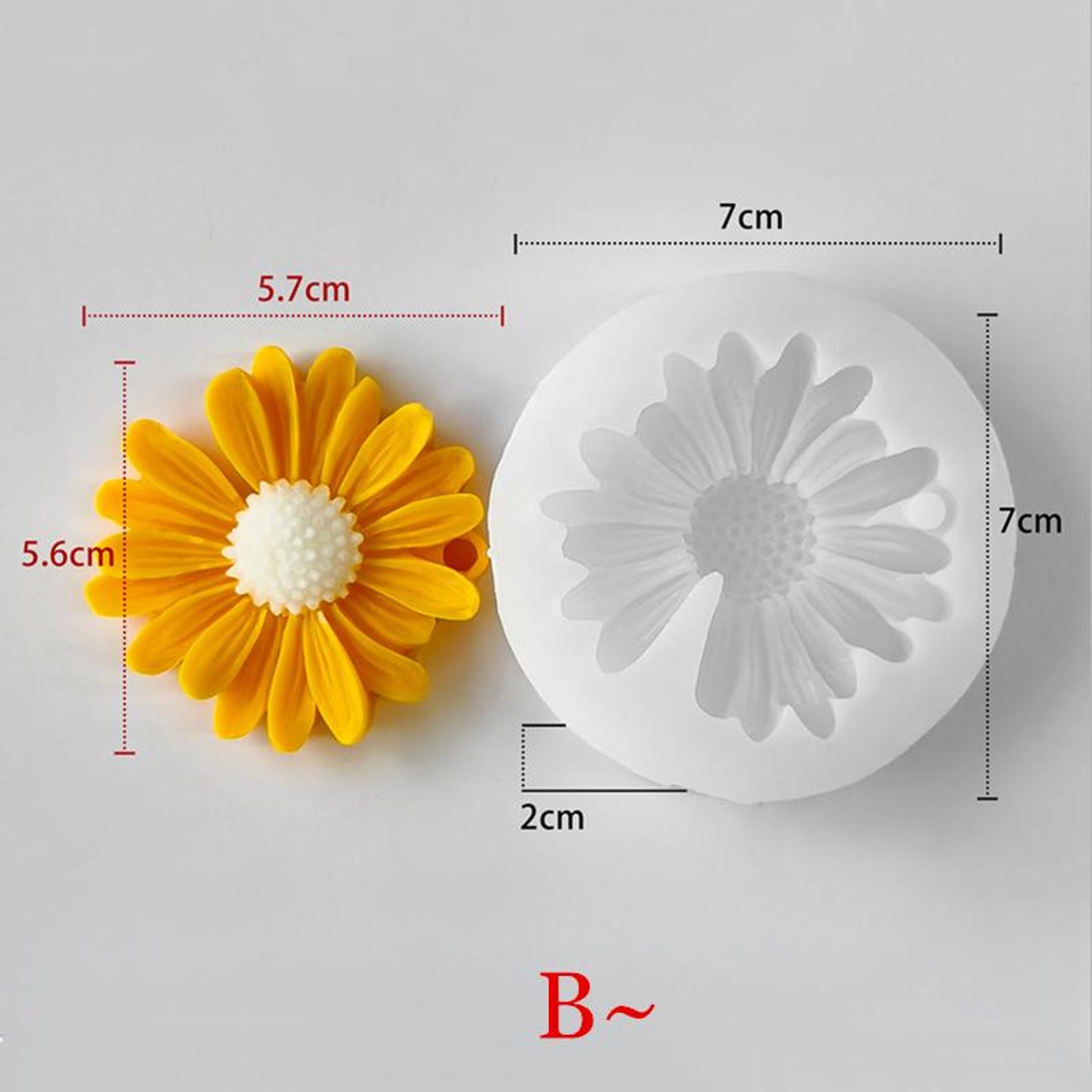 Beautiful Daisy Silicone Mold-daisy Flower Candle Mold-natural Flower ...