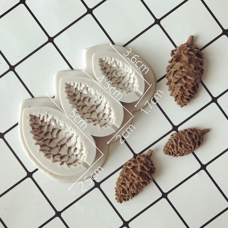 Pine Cones Fondant Mold-christmas Pinecone Silicone Mold-pine - Etsy