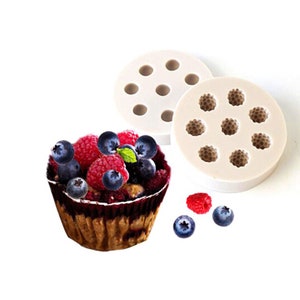 Fruit Mulberry Raspberry Silicone Mold-mini Blueberry Mold-fondant ...