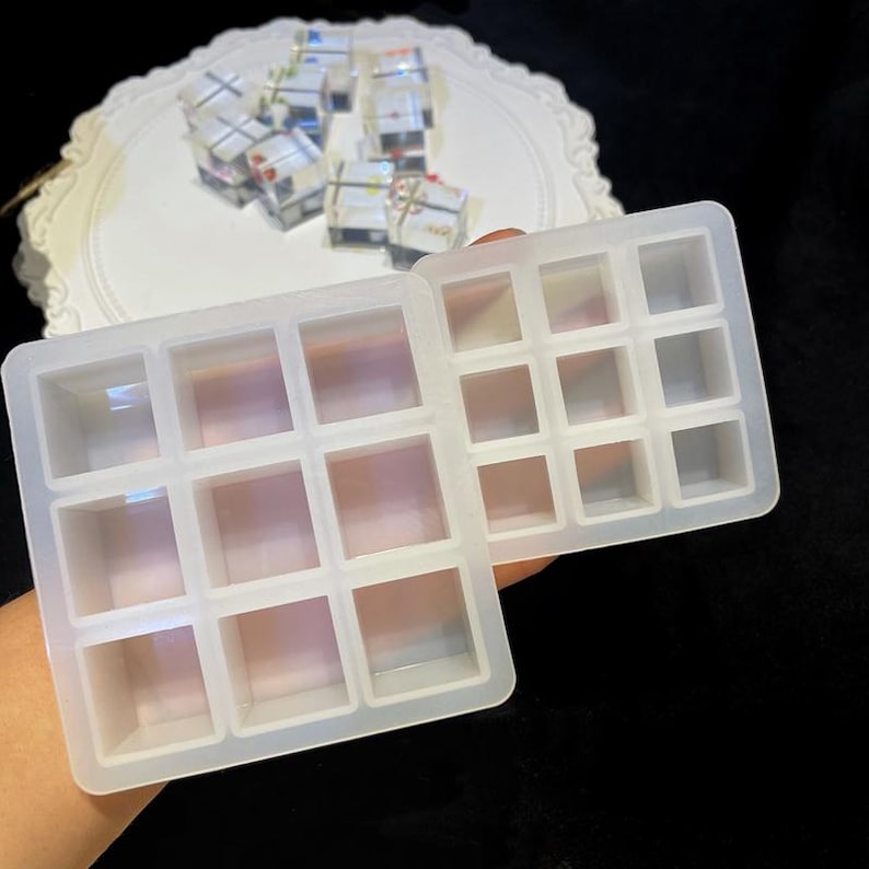 20mm 30mm Cube Silicone Mold-small Cube Resin Mold-cube Keychain ...