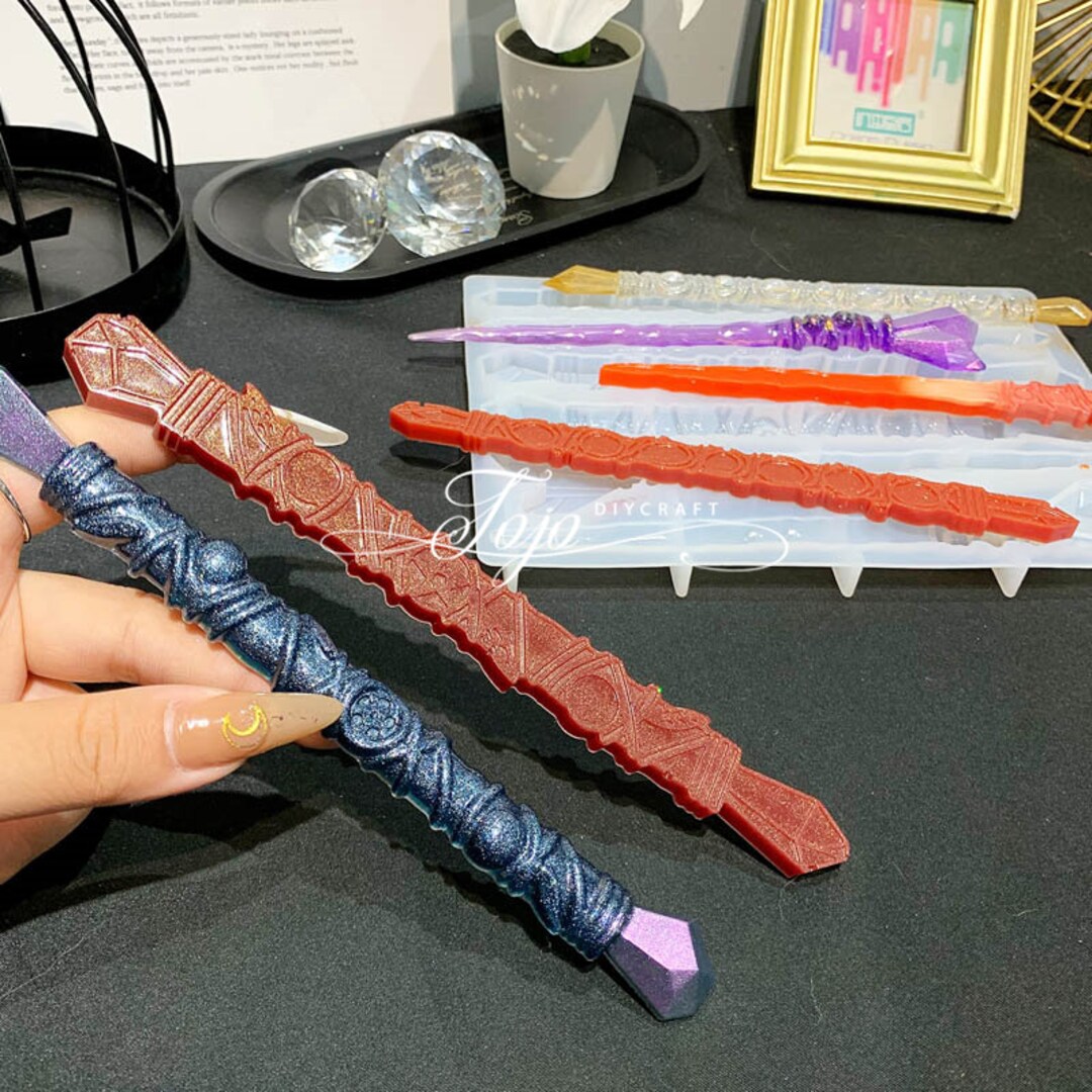 Magic Wand Mold-magic Wands Resin Mold-crystal Wands - Etsy