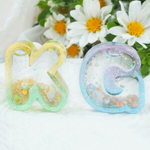 3D Alphabet Shaker Letters A-Z Mold-alphabet Shaker Resin Mold-letter ...