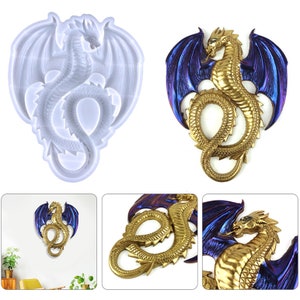 Large Dragon Silicone Mold-flying Dragon Mold-dragon Resin Mold ...