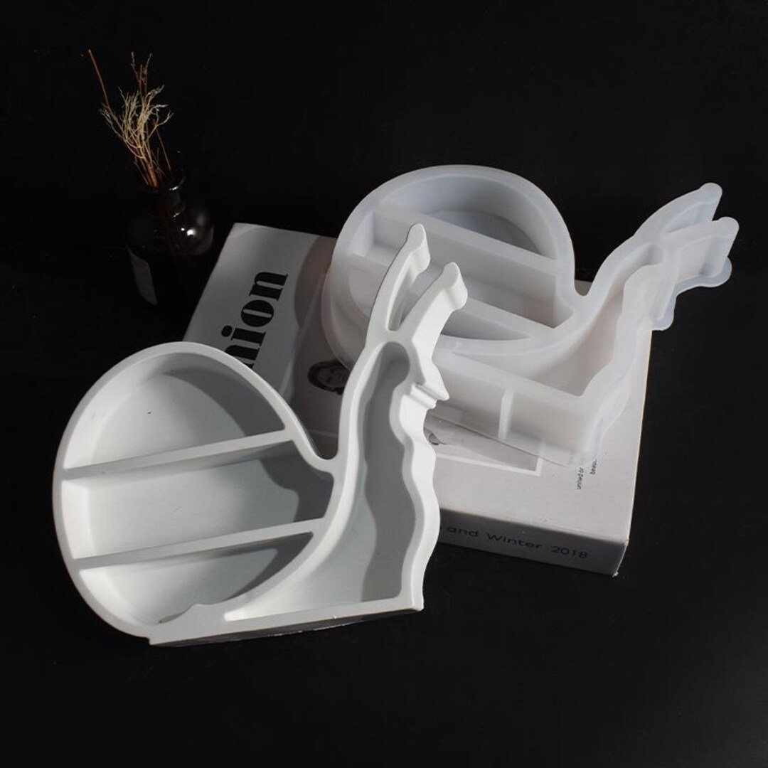 Snail Shelf Silicone Mold-snail Storage Tray Resin Mold-jewelry Display ...