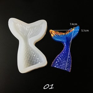 Mermaid Fish Tail Mold-beautiful Fish Tail Resin Mold-fish Tail ...