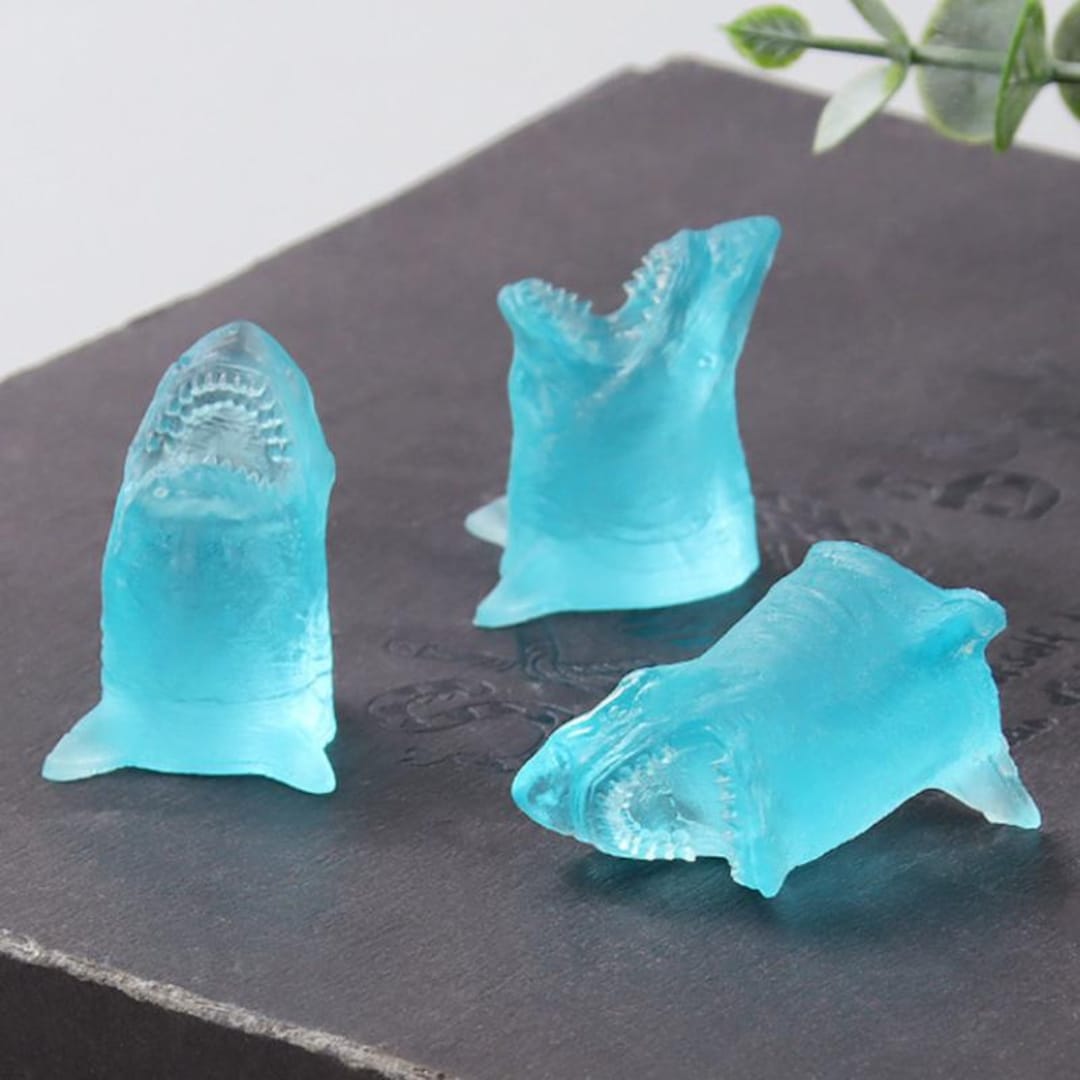 Small Shark Silicone Mold-shark Head Resin Mold-shark Keychain Mold ...