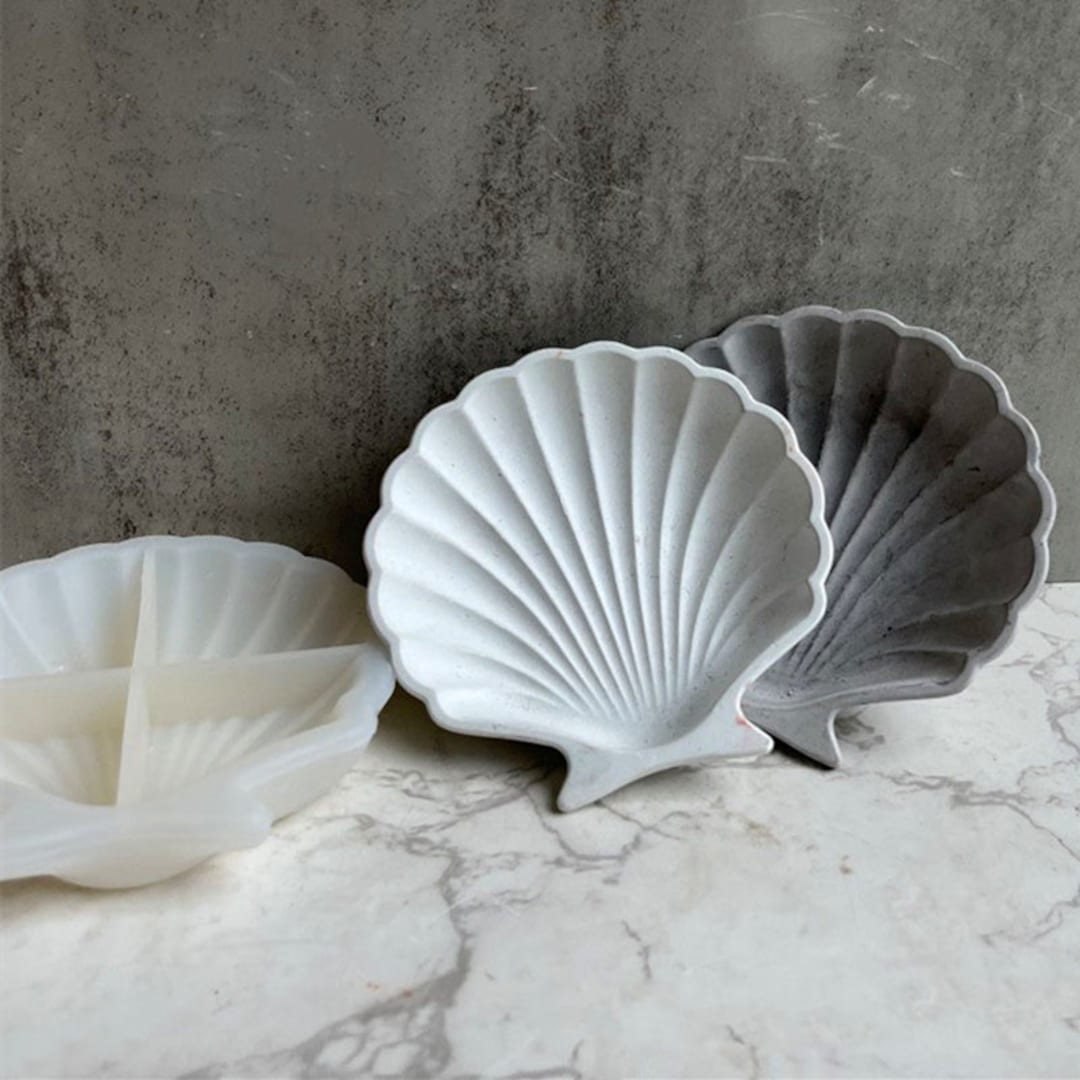 Cute Shell Tray Silicone Mold-scallop Storage Tray Mold-jewelry Display ...