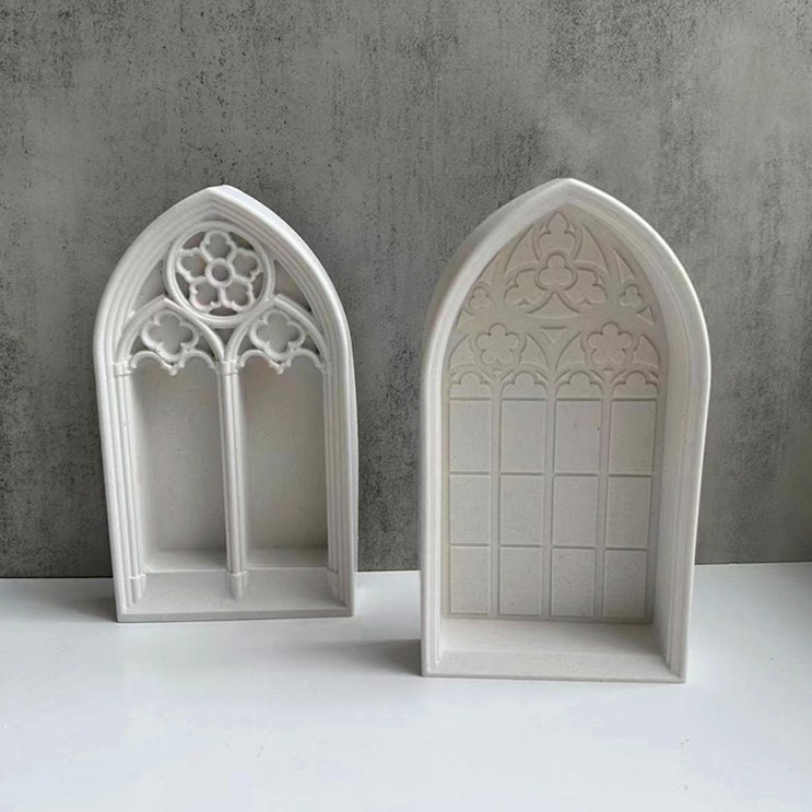 Cathedral Window Concrete Silicone Mold-church Window Storage Box Mold ...