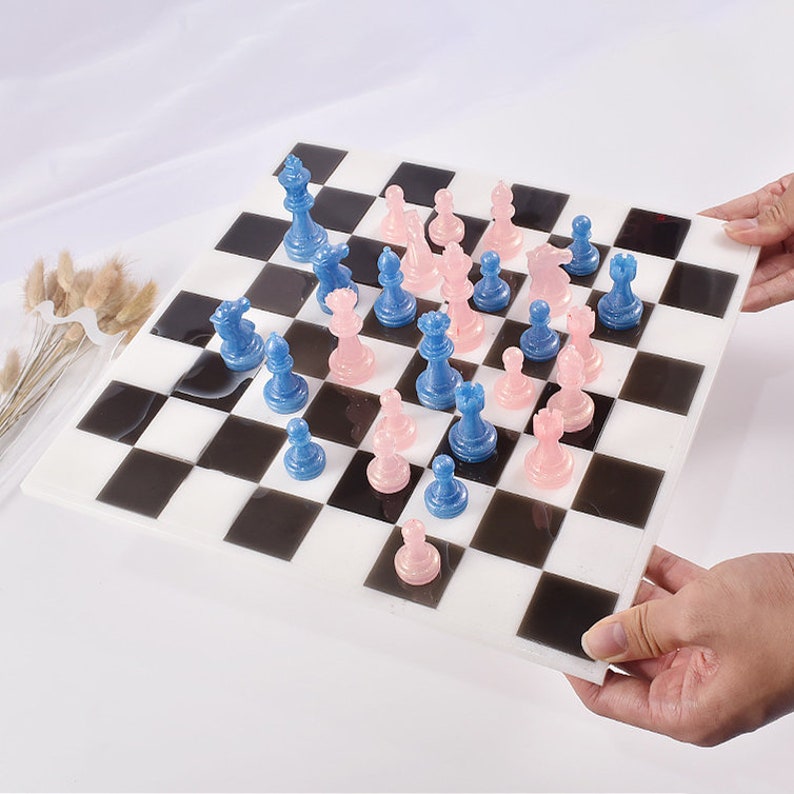 Chess Resin Mold-international Chess Mold-3d Chess Pieces - Etsy