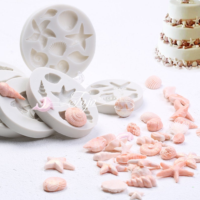 Ocean Series Silicone Fondant Mold-scallop Shell Conch - Etsy