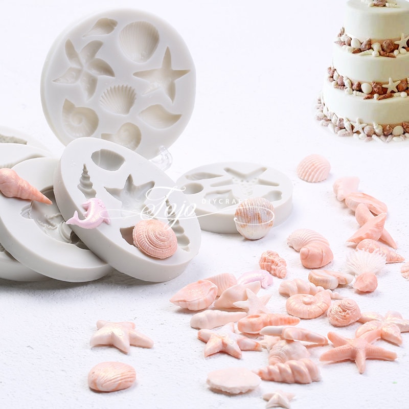 Ocean Series Silicone Fondant Mold-scallop Shell Conch - Etsy