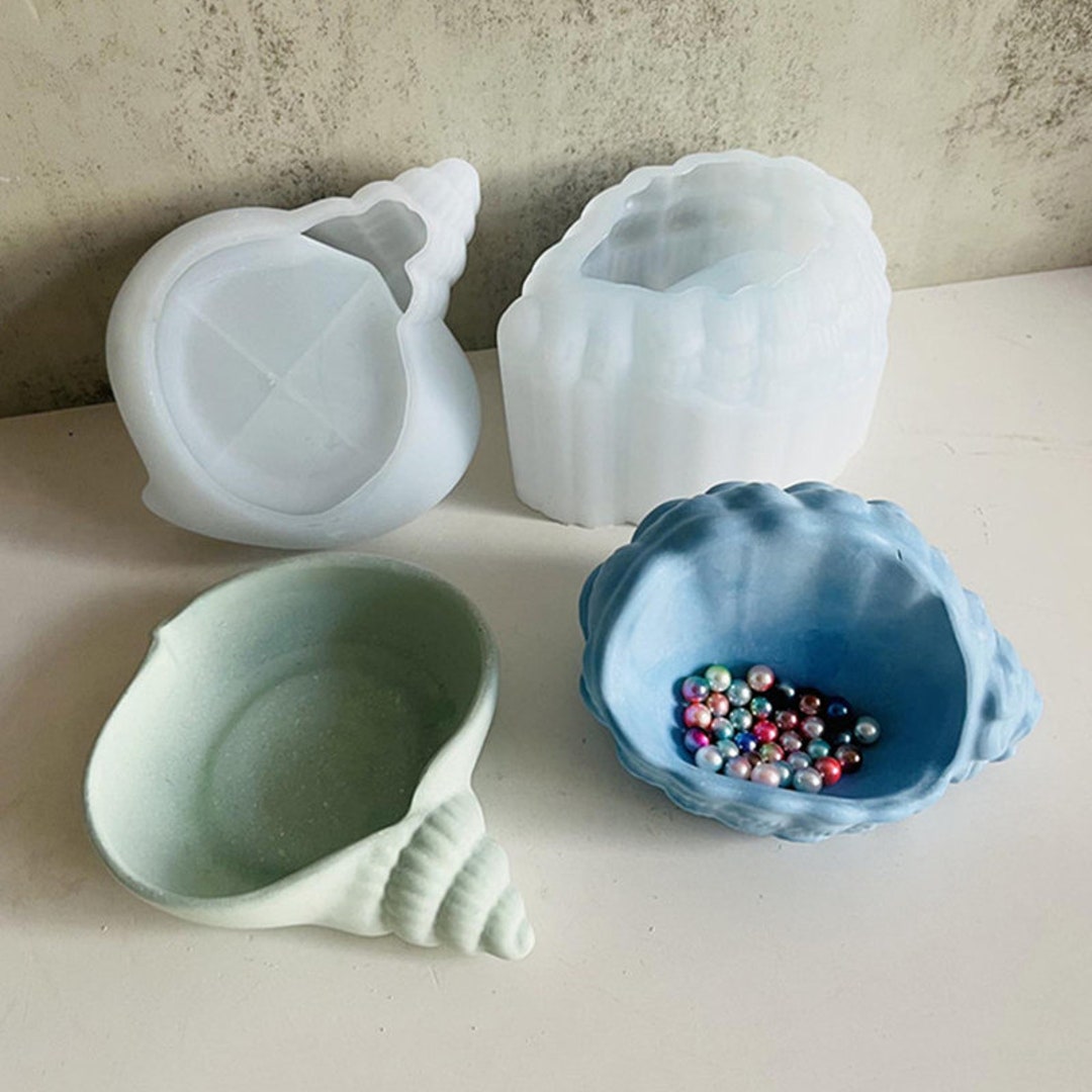 Conch Planter Pot Silicone Mold-conch Shell Tray Mold-conch Trinket ...