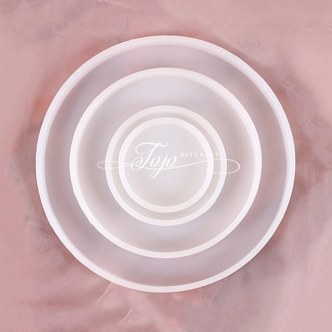 Round Coaster Silicone Mold-round Coaster Resin Mold-round Concrete ...