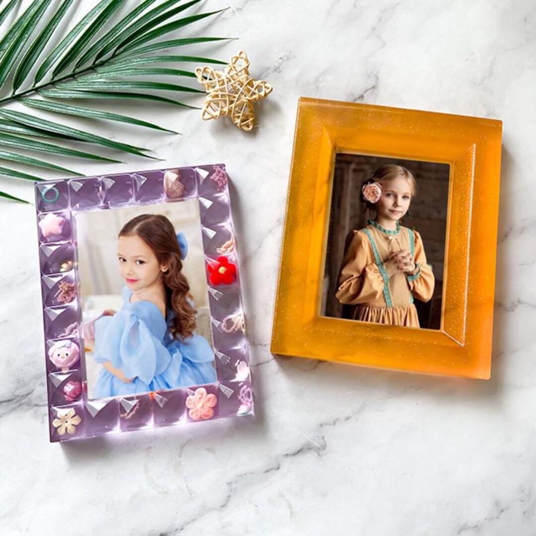 Rectangle Photo Frame Silicone Mold-photo Frame Resin Mold-family Photo ...