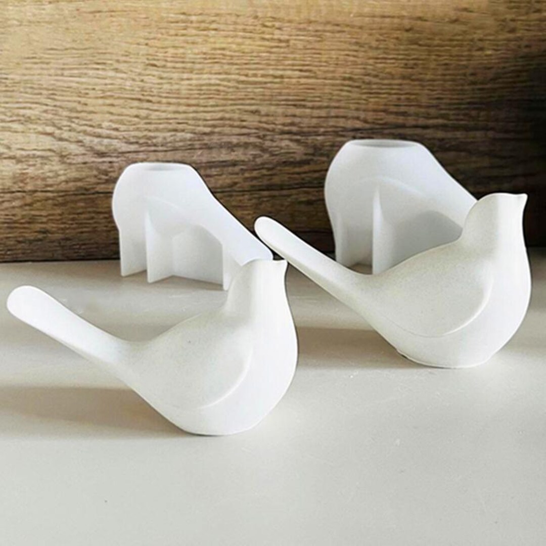 Simple Bird Silicone Mold-cute Bird Resin Mold-animal Bird Candle Mold ...