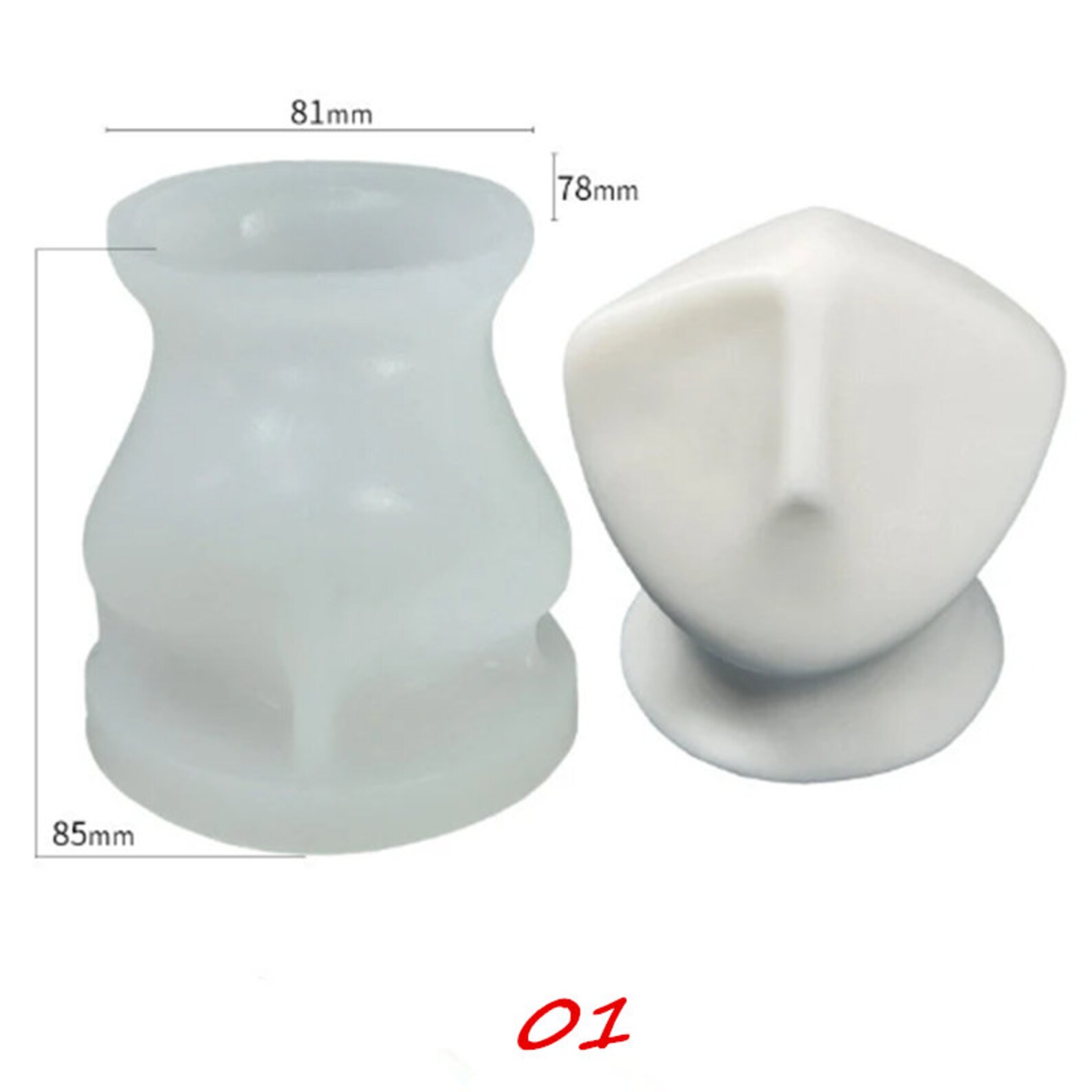 Abstract Face Portrait Candle Mold-simple Face Candle - Etsy