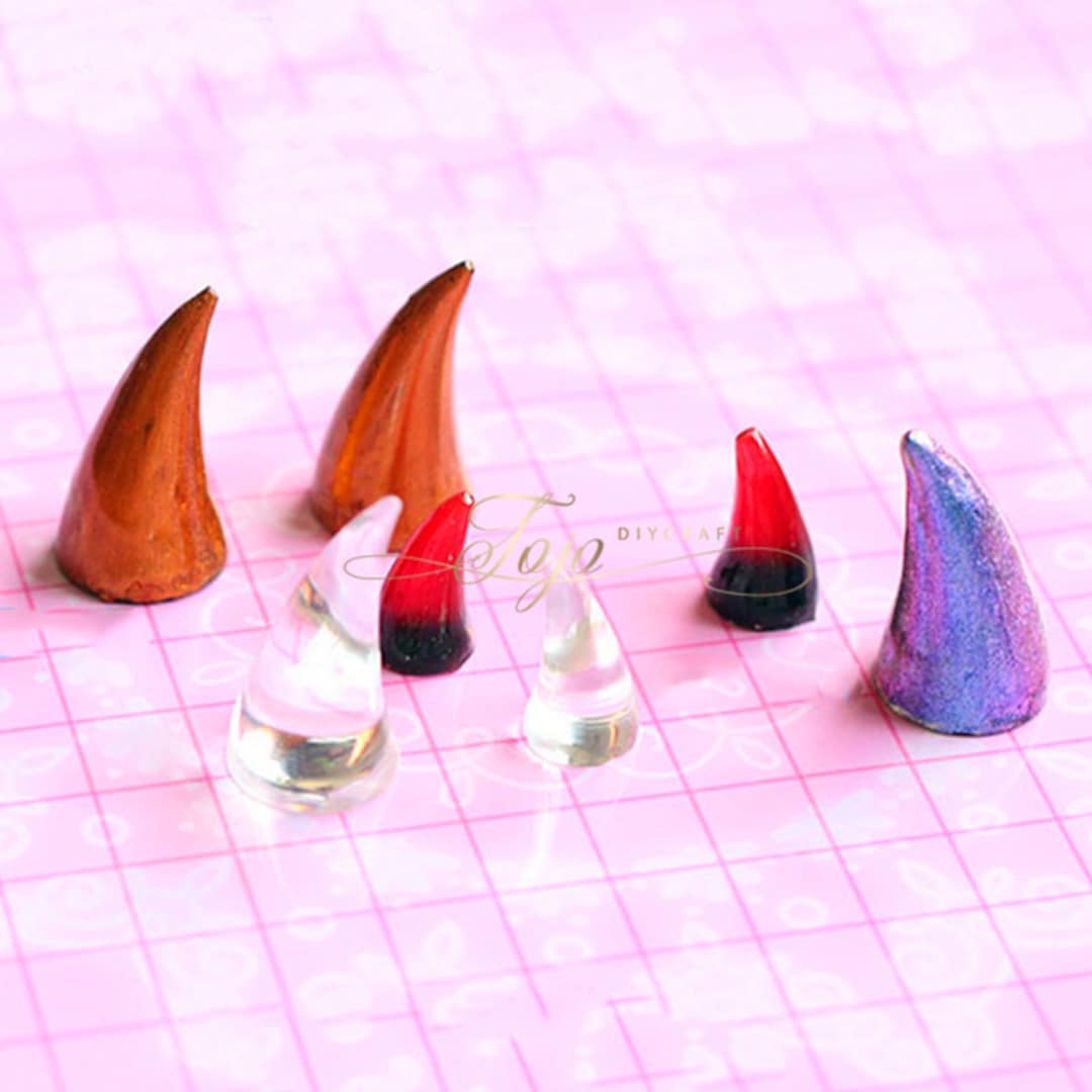 Small Demon Horn Silicone Mold-cute Gothic Devil Horn Resin Mold-devil ...