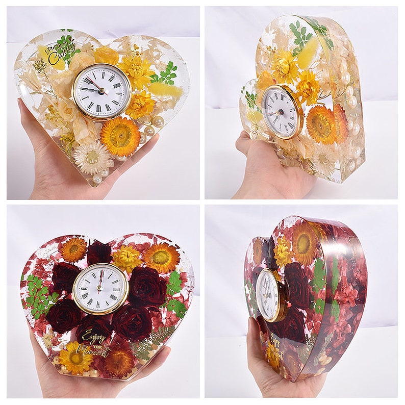 Geometric Clock Silicone Mold-table Clock Molds-hexagon Clock Resin ...