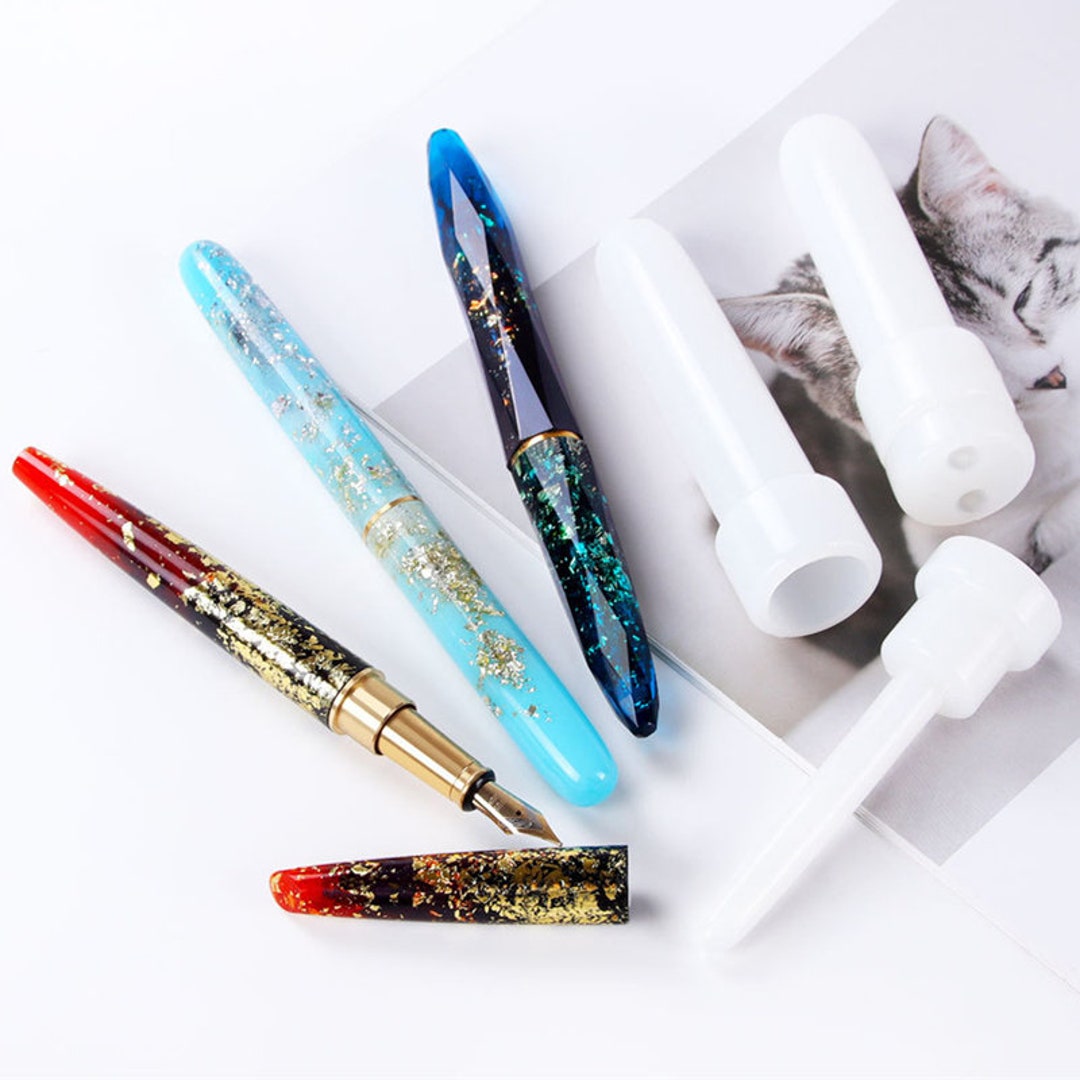 3 Styles Fountain Pen Silicone Mold-fountain Pen Resin Mold-pen Cap ...