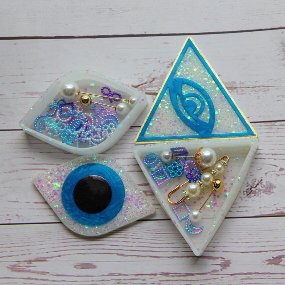 Evil Eye Box Silicone Mold-storage Box Resin Mold-triangle Eye - Etsy