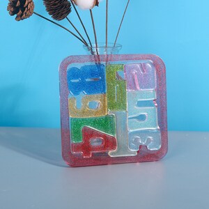 Number Puzzle Game Mold-plane Rubik's Cube Resin Mold-square Game Board ...