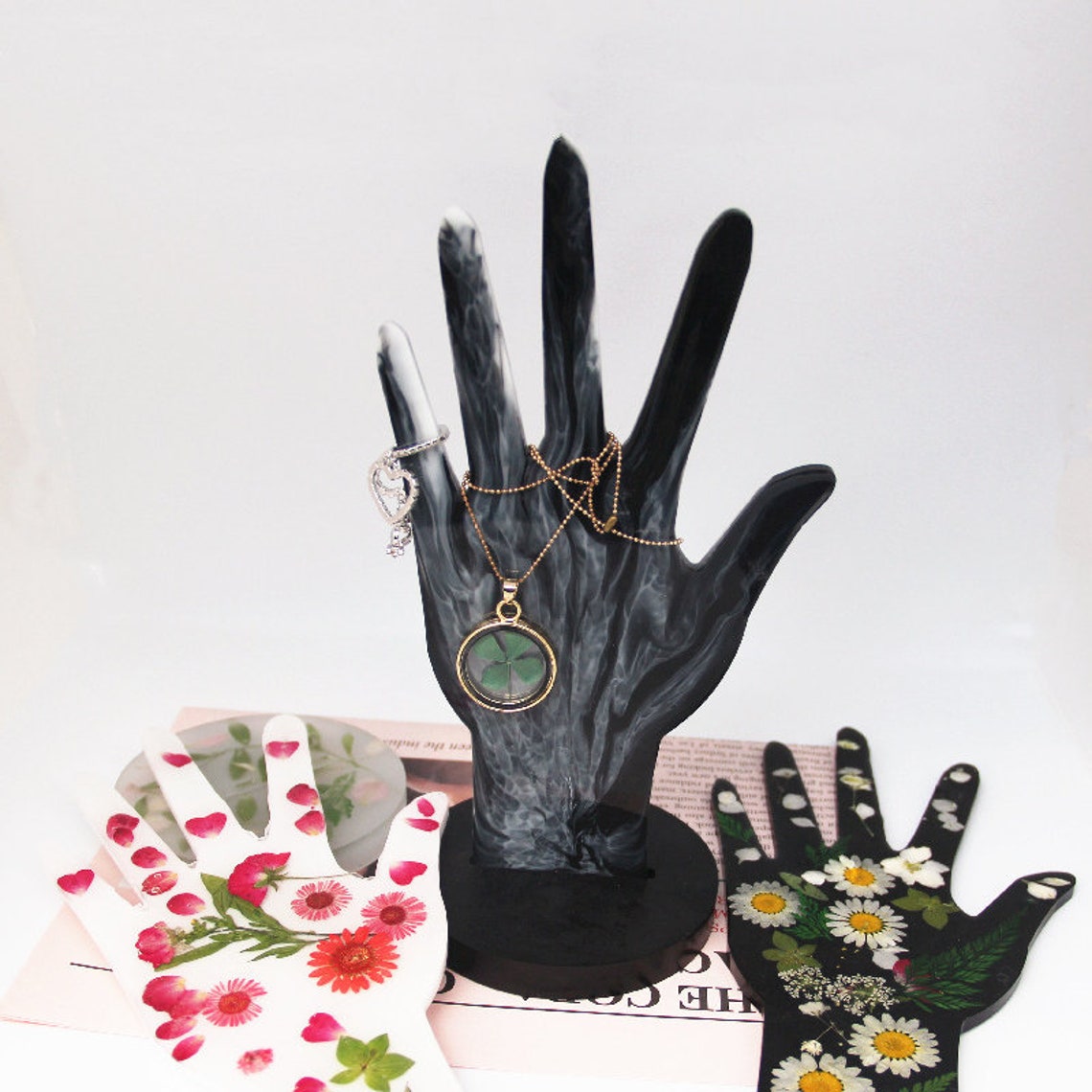 Hand Jewelry Display Silicone Mold-hand Ring Holder Resin - Etsy