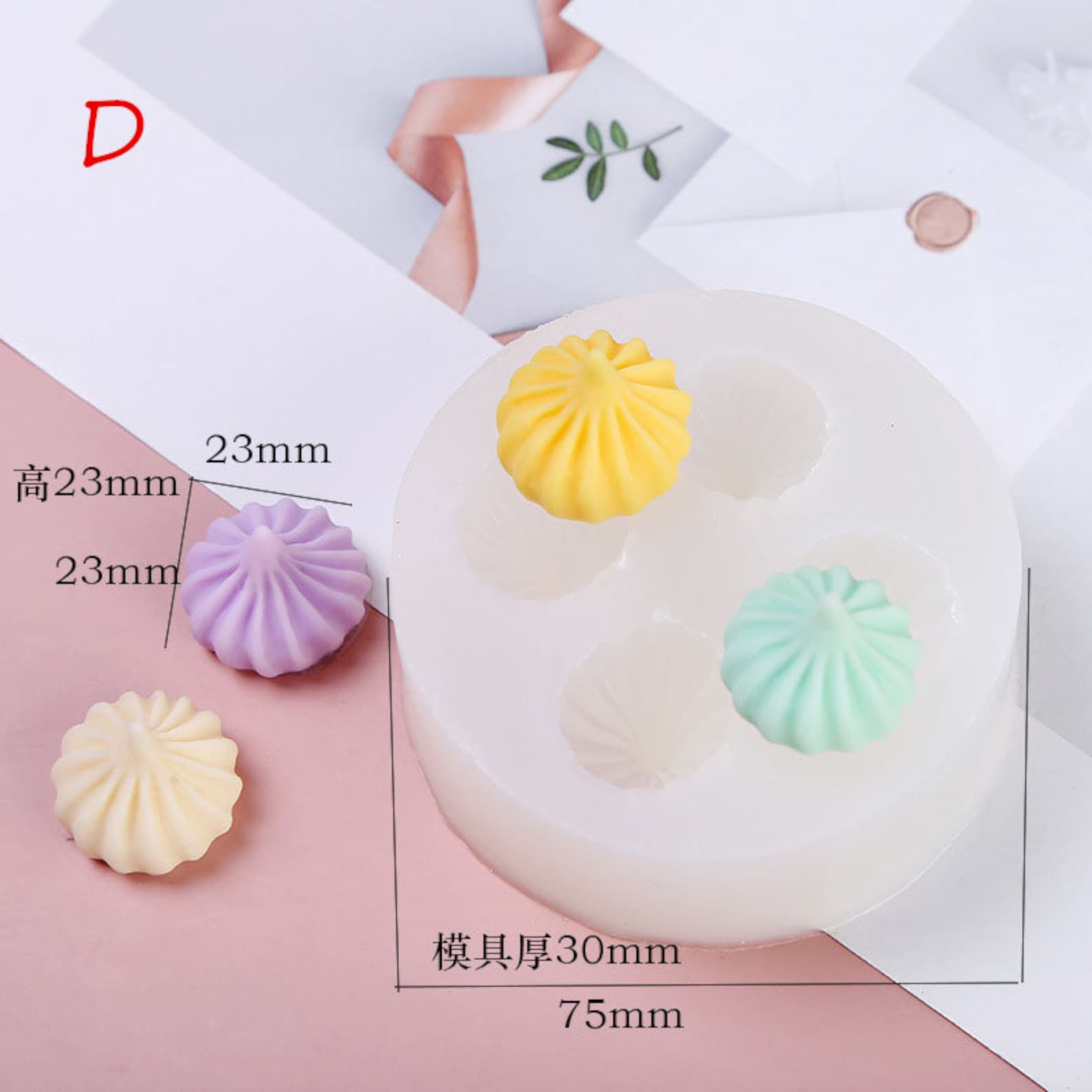 Whipped Cream Fondant Mold-ice Cream Resin Mold-cream Candle Making ...