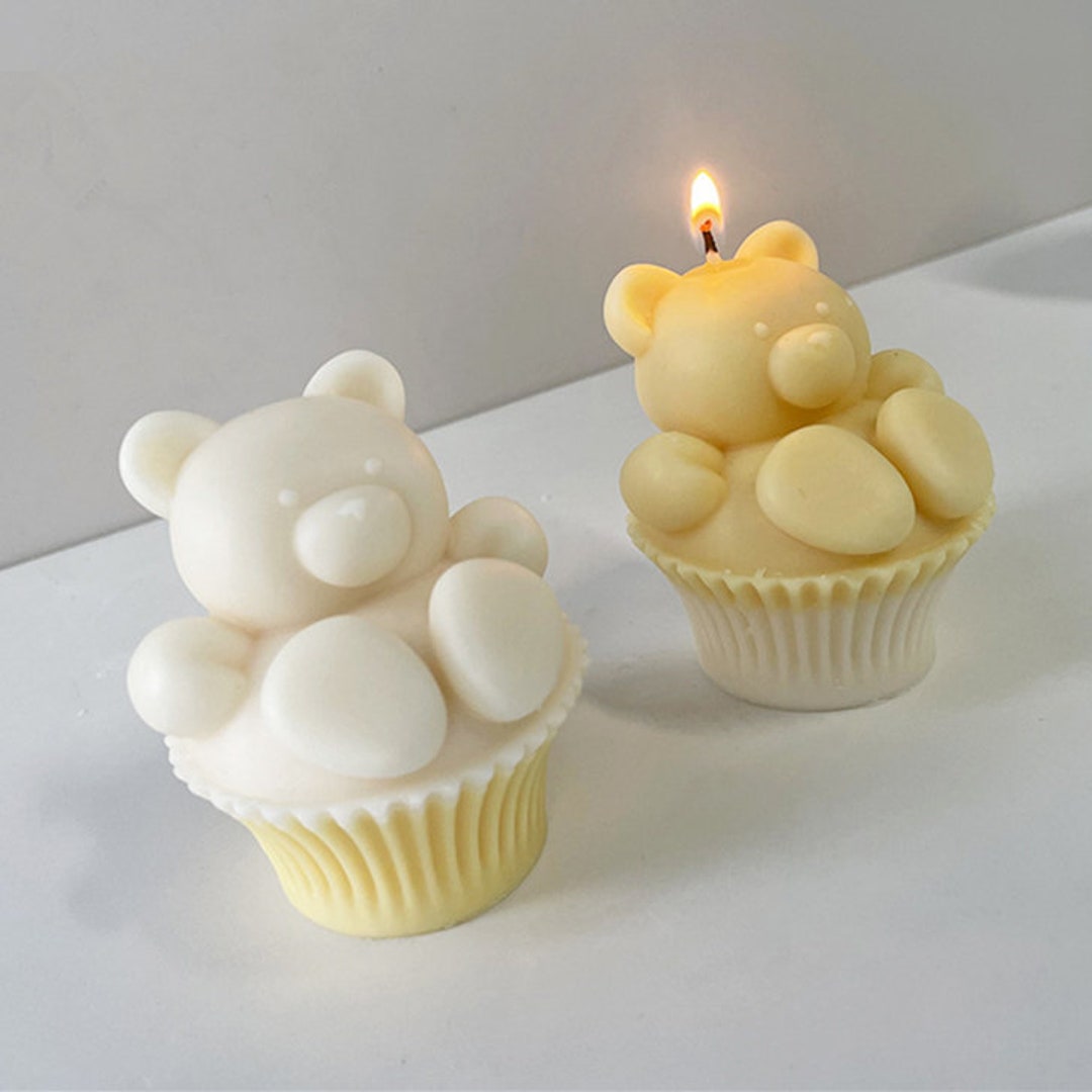 3D Little Bear Candle Silicone Mold-teddy Bear Candle Mold-cute Bear ...
