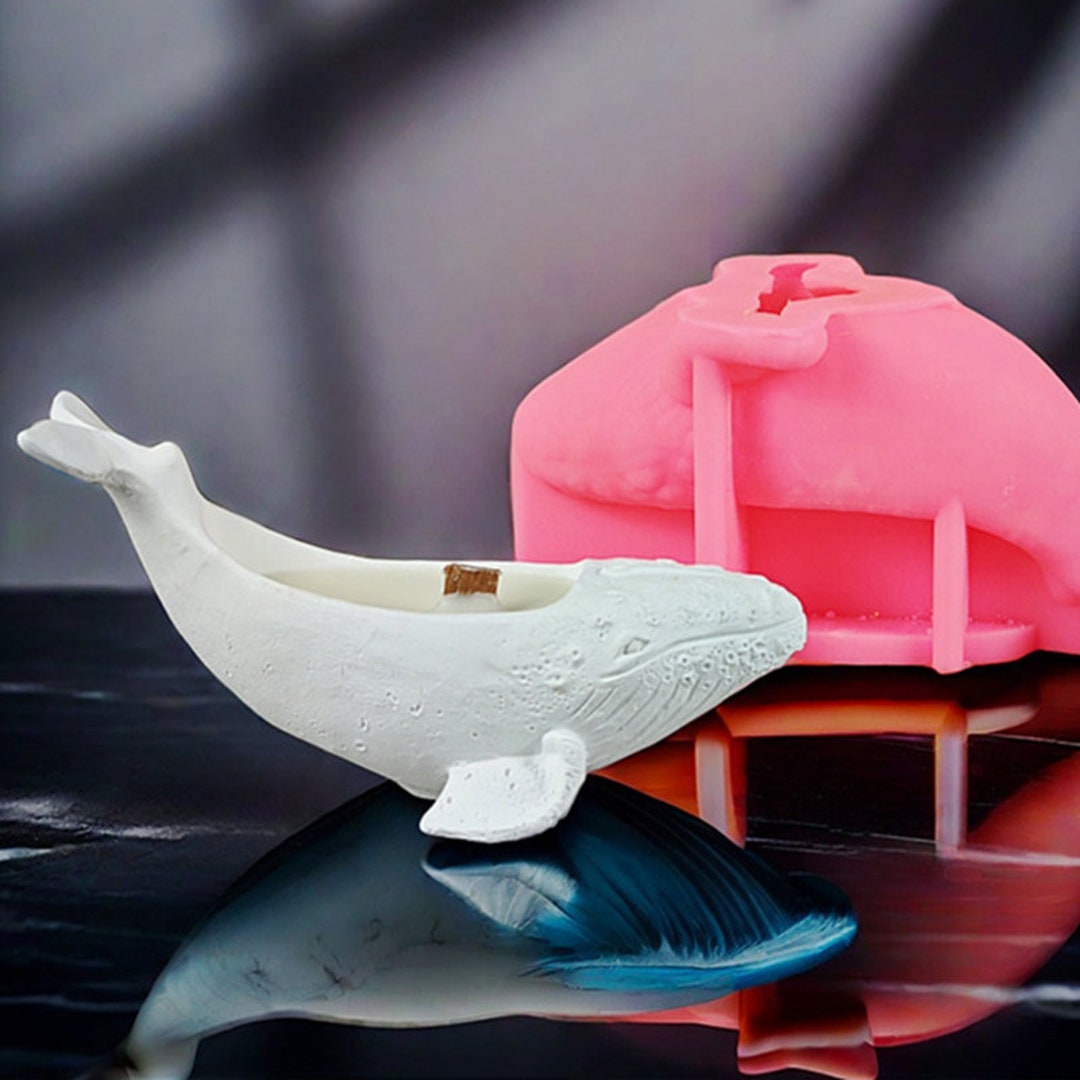 Whale Container Candle Silicone Mold-whale Flower Pot Mold-succulent ...