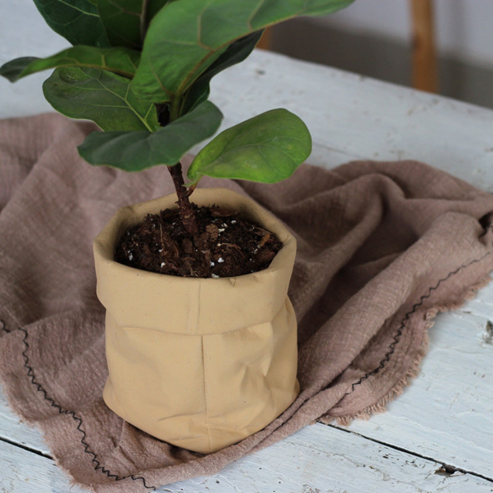 Kraft Paper Bag Concrete Flowerpot Mold-nordic Modern Cement - Etsy Canada