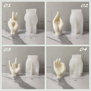 Hand Gesture Candle Mold-middle Finger Candle Mold-funny Candle ...