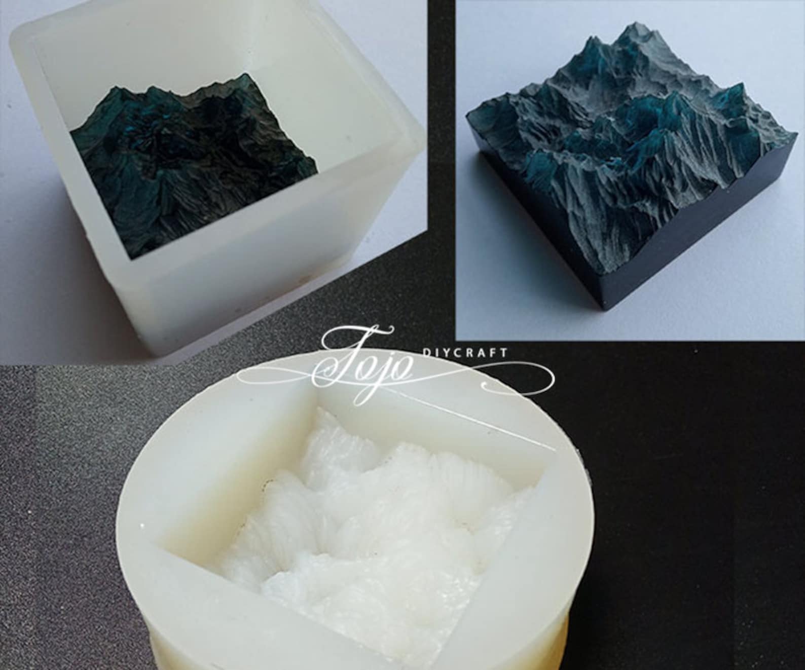 Mountain Peak Resin Mold-snow Mountain Mold-cube Silicone - Etsy