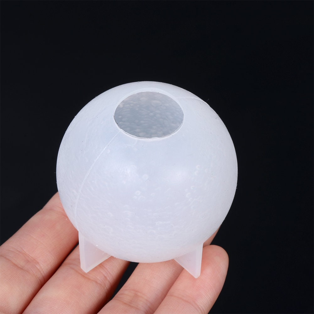 3D Planet Moon Silicone Mold-space Sphere Resin Mold-sphere Concrete ...