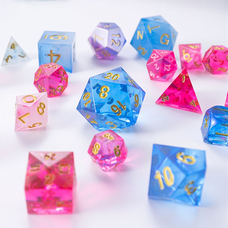 7 Pcs Polyhedral Dice Silicone Mold-dnd Dice Mold Set-rpg Dice Mold Set ...