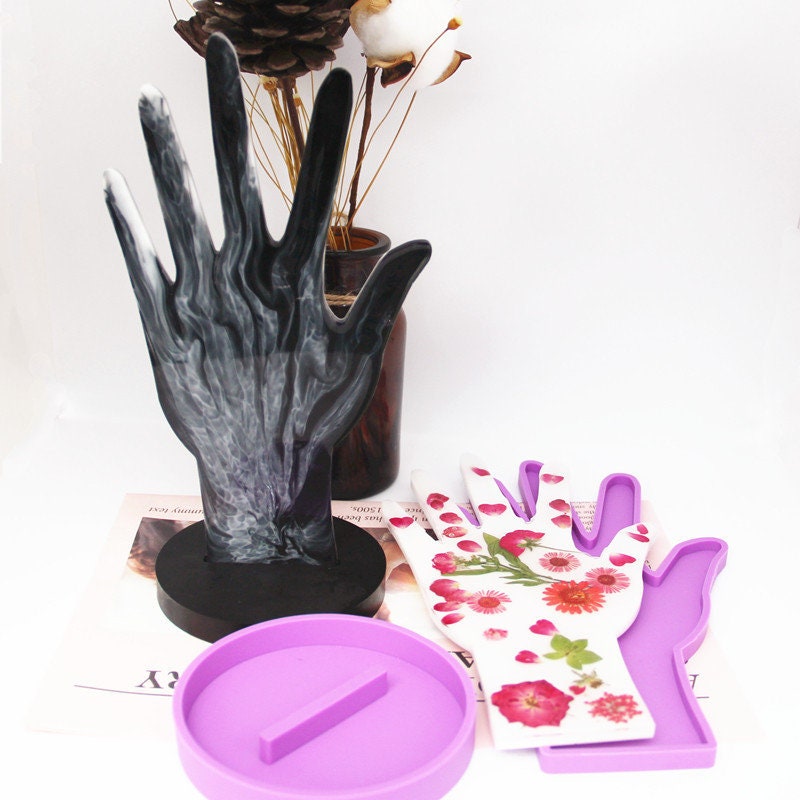 Hand Jewelry Display Silicone Mold-hand Ring Holder Resin - Etsy