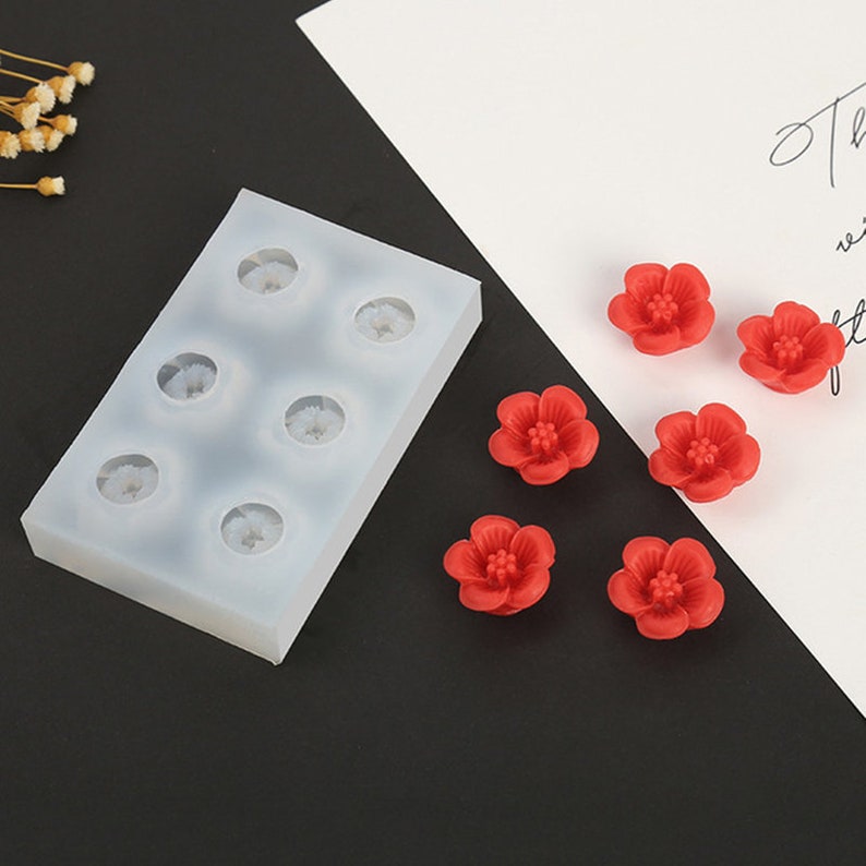 Small Plum Blossom Candle Mold-plum Blossom Flower Resin - Etsy