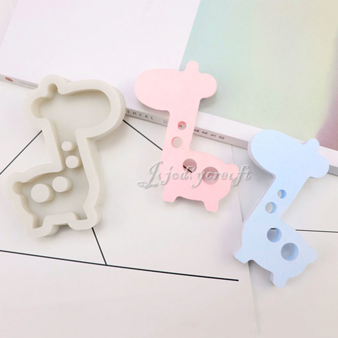 Giraffe Fondant Silicone Mold-cute Giraffe Resin Mold-abstract Giraffe ...