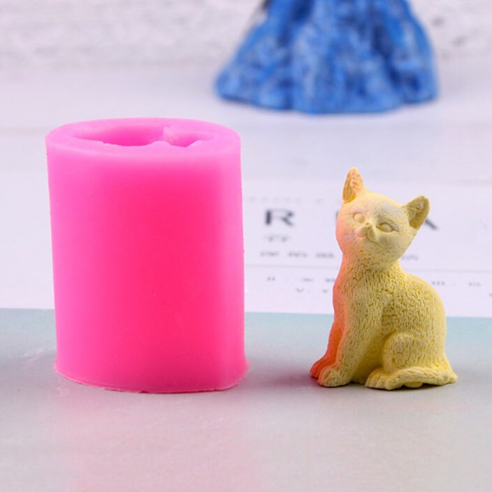 Cute Kitten Silicone Mold-animal Cat Resin Mold-cat Keychain Mold-small ...