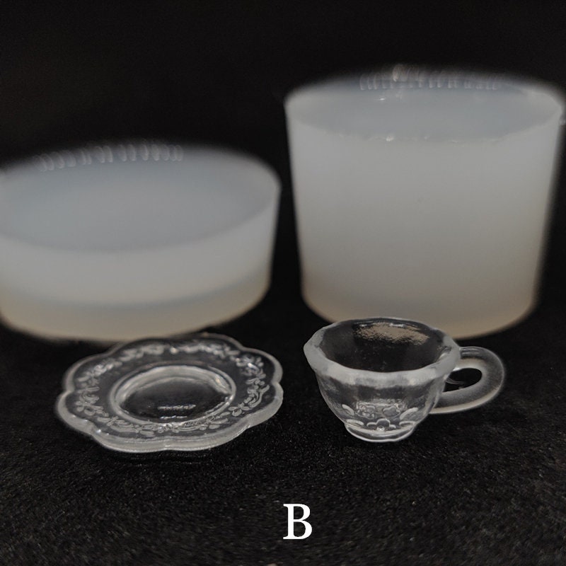 Miniature Tea Cup Silicone Mold-mini Coffee Cup Resin Mold-dollhouse ...