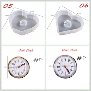 Geometric Clock Silicone Mold-table Clock Molds-hexagon Clock Resin ...