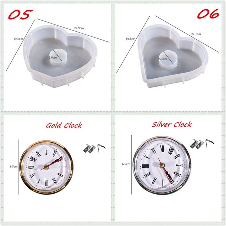 Geometric Clock Silicone Mold-table Clock Molds-hexagon Clock Resin ...