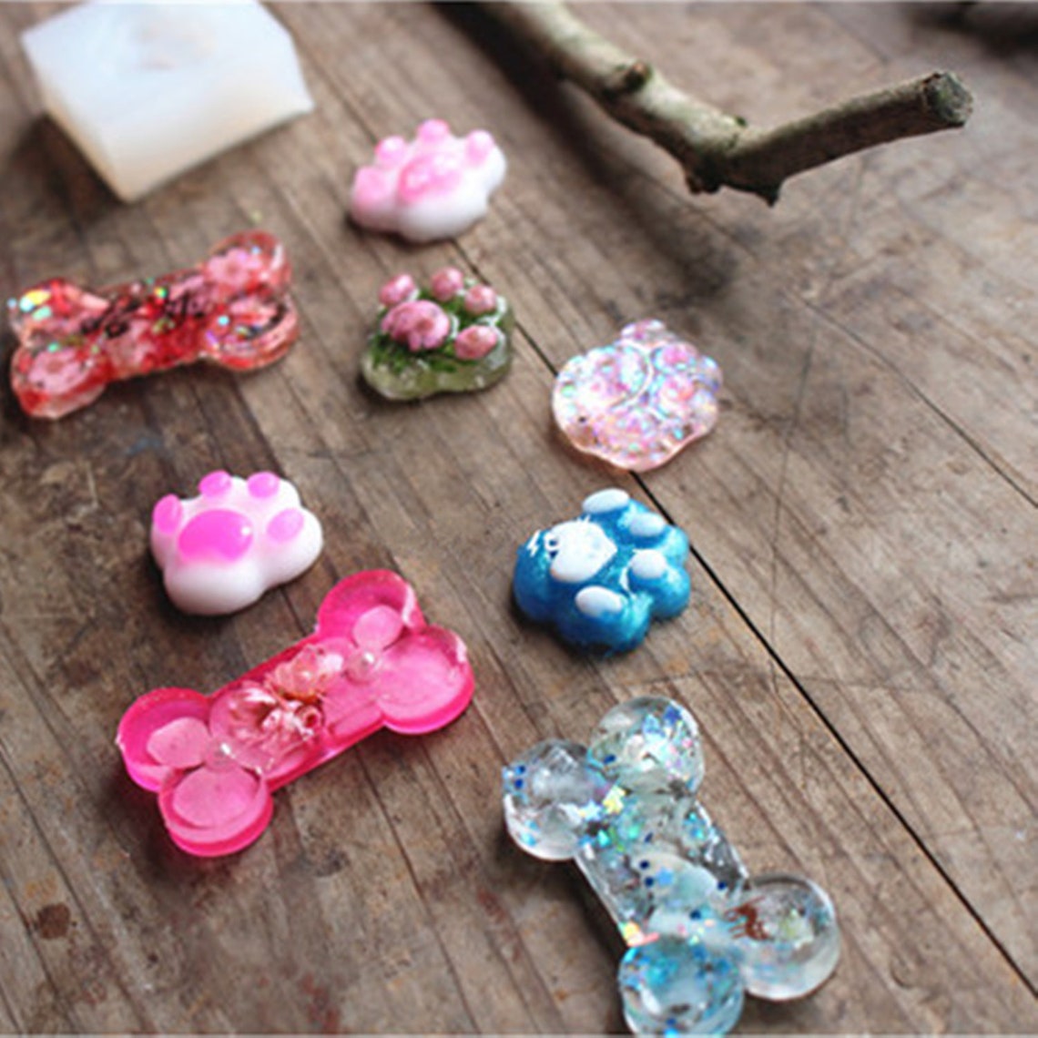 Dog Bone Silicone Mold-dog Paw Resin Mold-dog Bone Pendant - Etsy